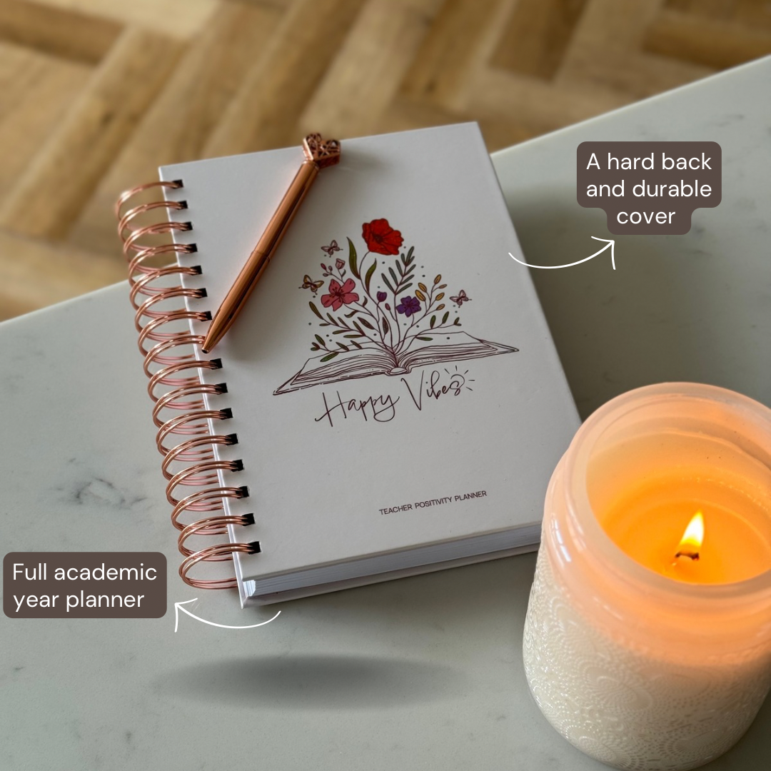 Teacher Positivity Planner – Happy Vibes